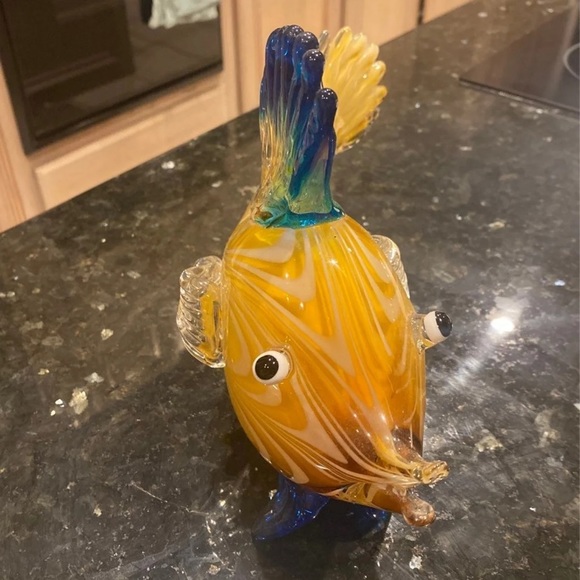 Art | Rare Handmade Glass Blown Fish | Poshmark